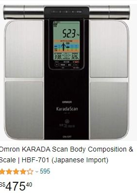 Omron KARADA Scan Body Composition & Scale, Health & Nutrition, Health ...