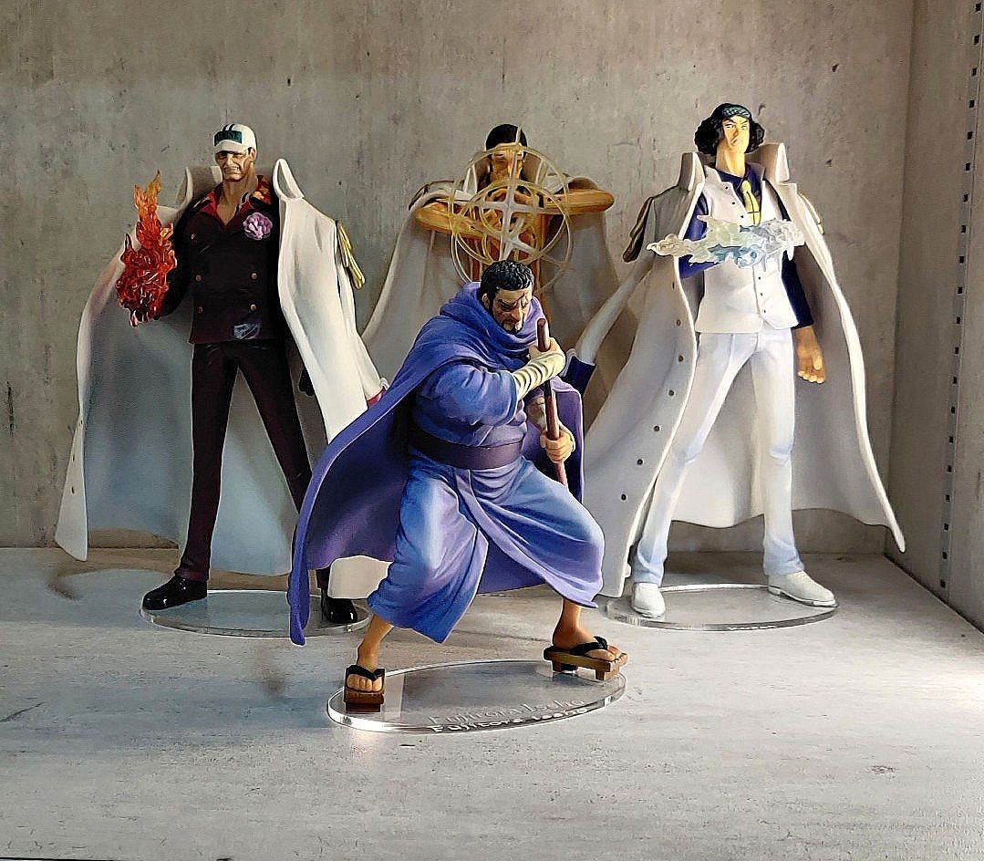 One piece - Figurarts Zero Admirals Kuzan, Kizaru, Akainu, Fujitaro ...