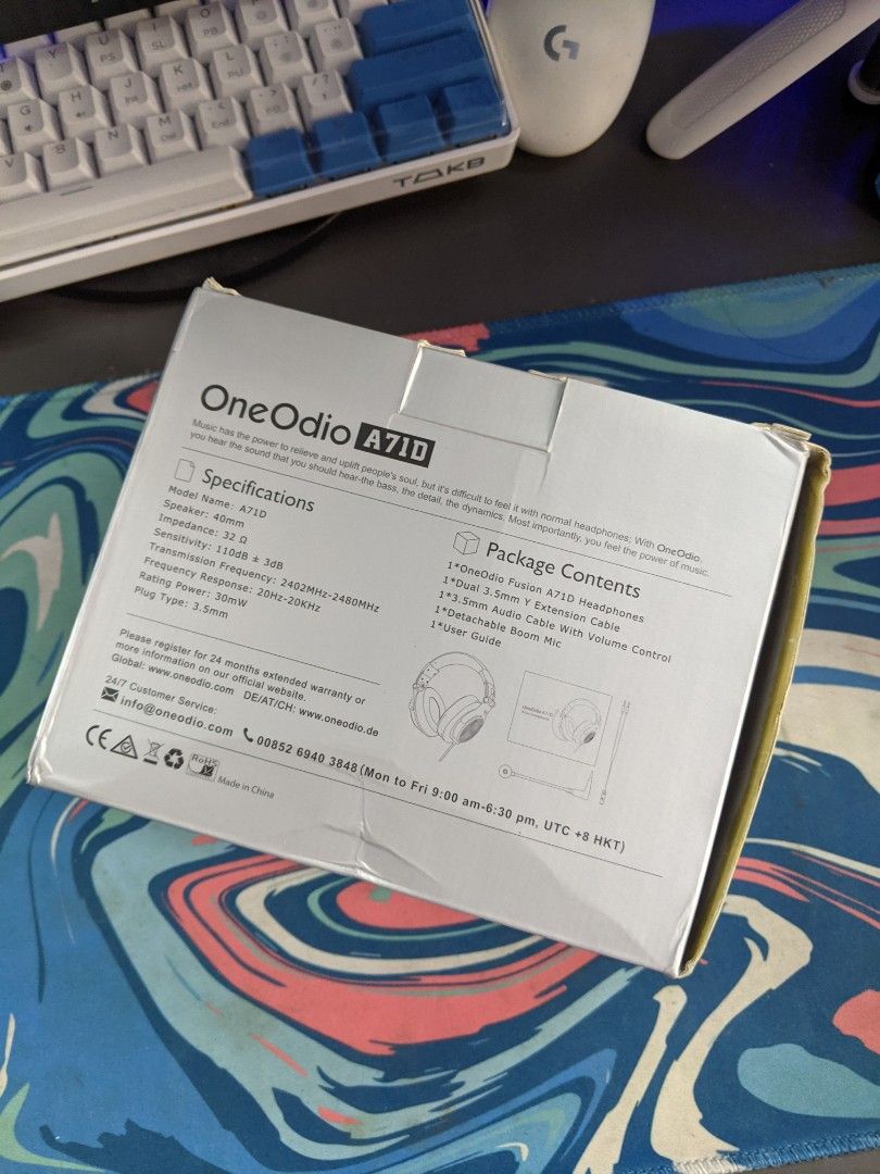 Oneodio Fusion A71D Gaming Headset, Audio, Headphones & Headsets on ...