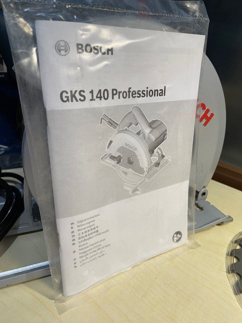 Original Bosch GKS 140 Hand-held 7-1/4” Circular Saw w/Box and Manual ...