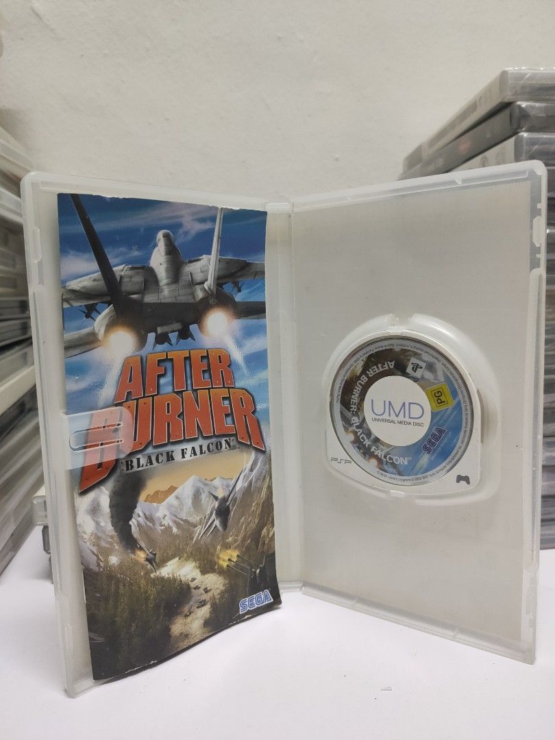 Original Playstation PSP UMD After Burner Black Falcon, Video Gaming ...