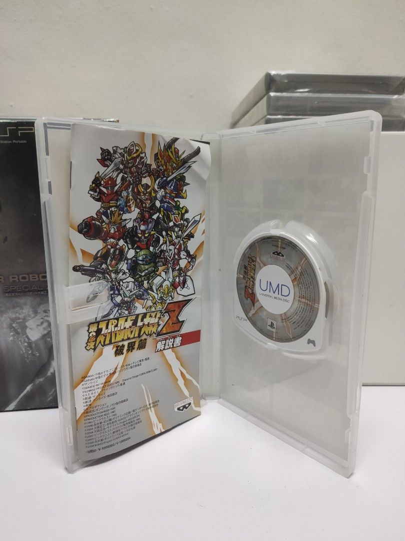 Original Playstation PSP UMD Super Robot War Z JAP, Video Gaming, Video ...