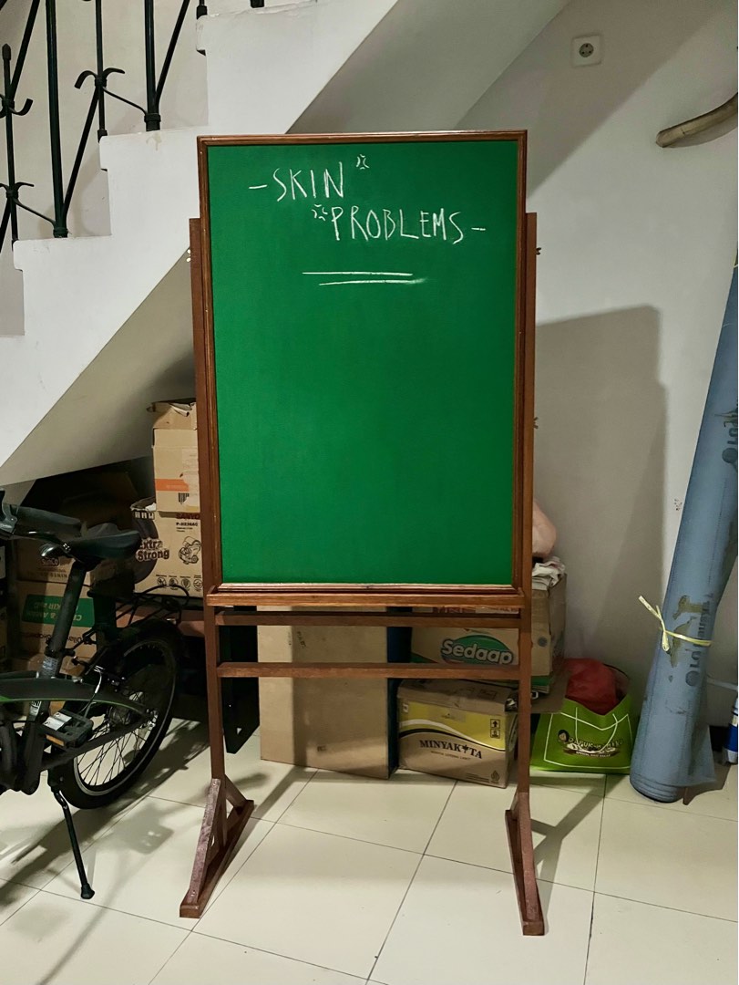Papan Tulis Hijau Green Chalk Board, Desain & Kerajinan Tangan, Alat ...