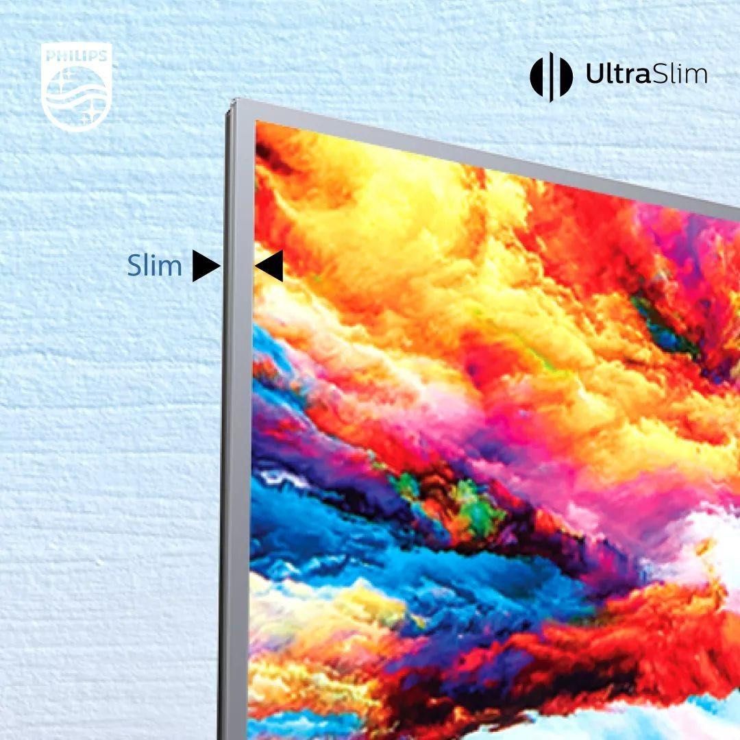 Philips 65-inch 4K UHD with 3 Sided Ambilight Android LED TV 65PUT7303 ...