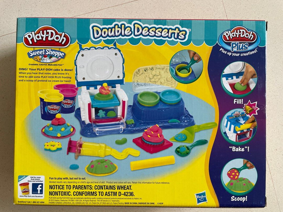 Play-Doh Double Dessert set, Hobbies & Toys, Toys & Games on Carousell