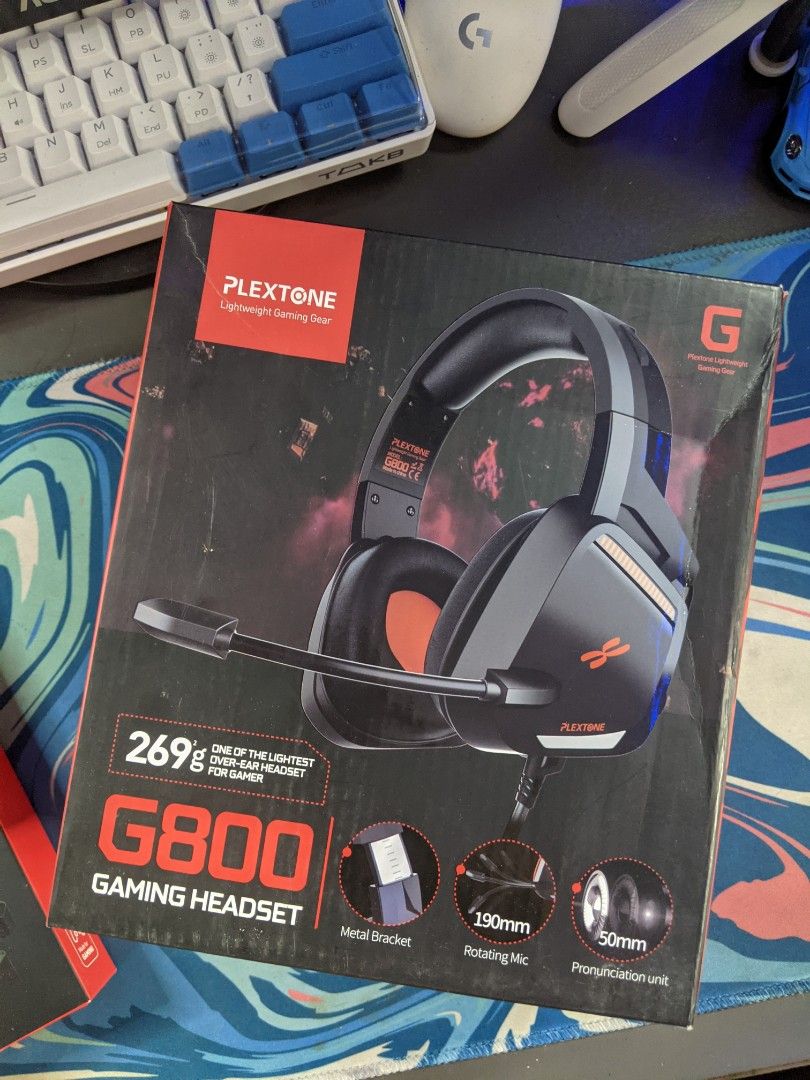 Plextone G800 Gaming Headset (Black), Audio, Headphones & Headsets on ...