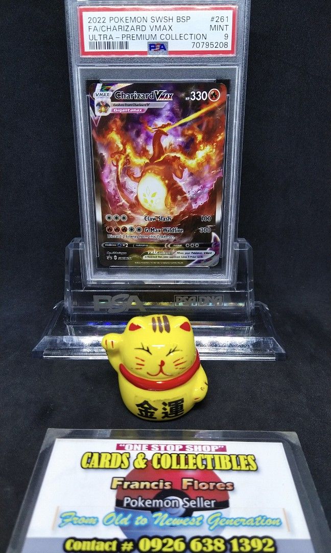 Pokemon GRADED Card - PSA: CHARIZARD VMAX #261 - FULL ART (ULTRA ...