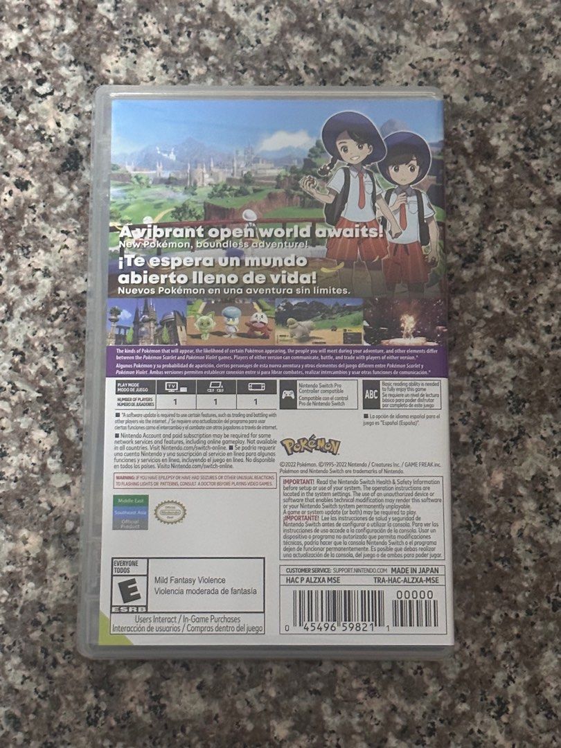 Pokémon Scarlet + Metal Casing, Video Gaming, Video Games, Nintendo on ...