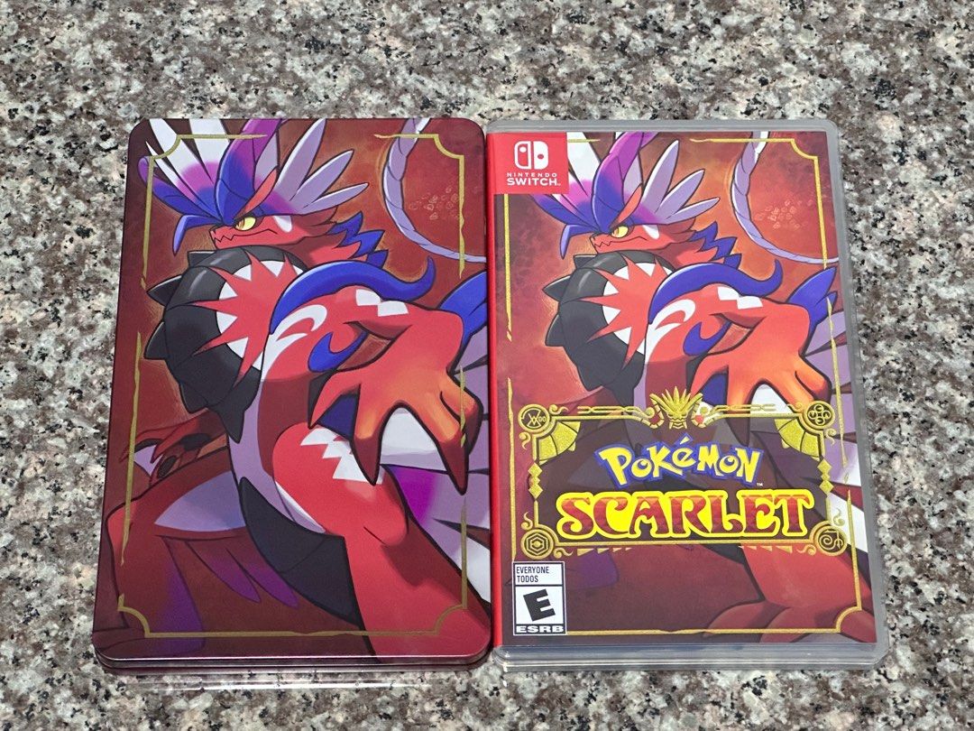 Pokémon Scarlet + Metal Casing, Video Gaming, Video Games, Nintendo on ...