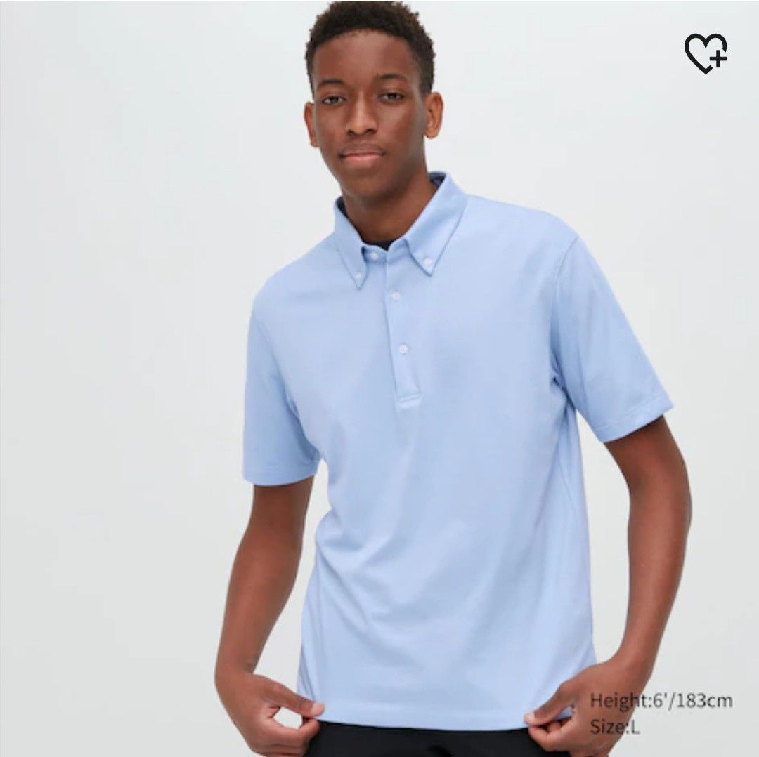 Polo Shirt Uniqlo, Fesyen Pria, Pakaian , Atasan di Carousell