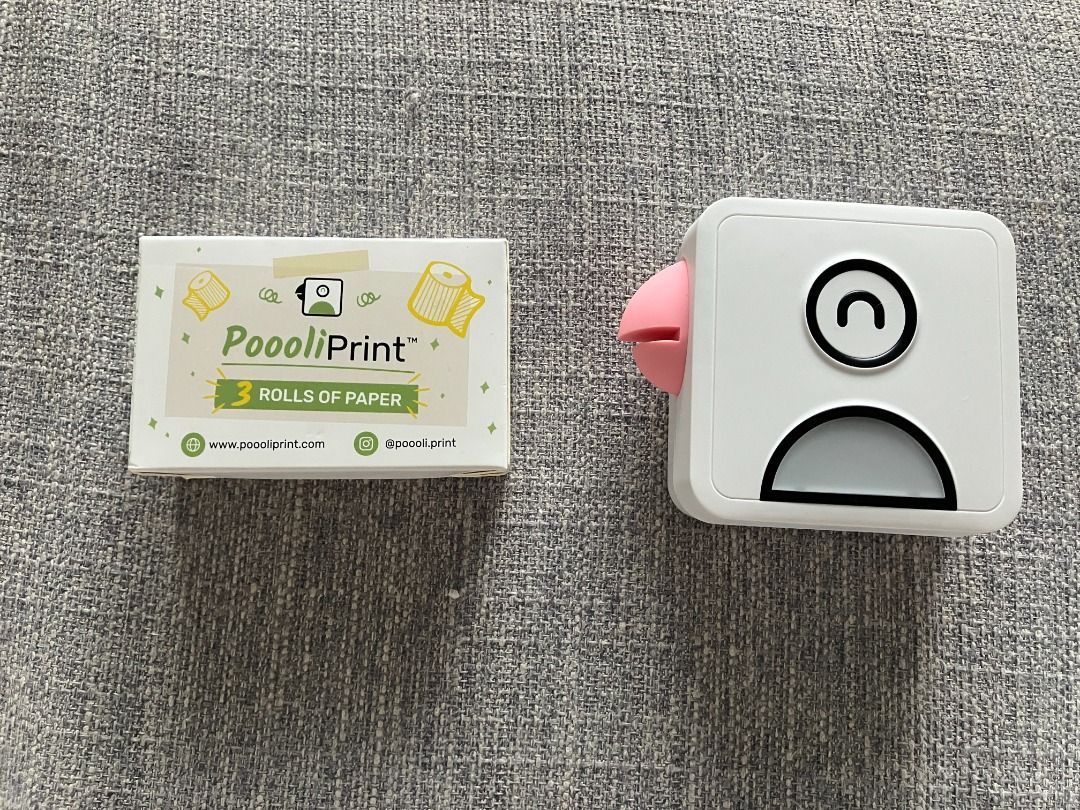 PoooliPrinter Inkless Pocket Printer and paper, Computers & Tech ...