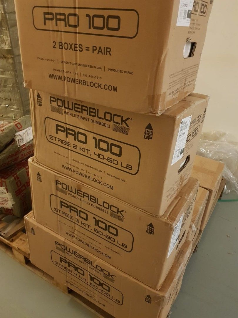 POWERBLOCK PRO 100 EXP 100LBS 80LBS 60LBS 40LBS BN READY STOCK, Sports ...