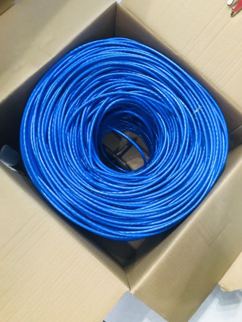 Powerlogic CAT6 UTP Cable 24AWG .5 CCA Pairs 305 Meters Blue, Computers ...