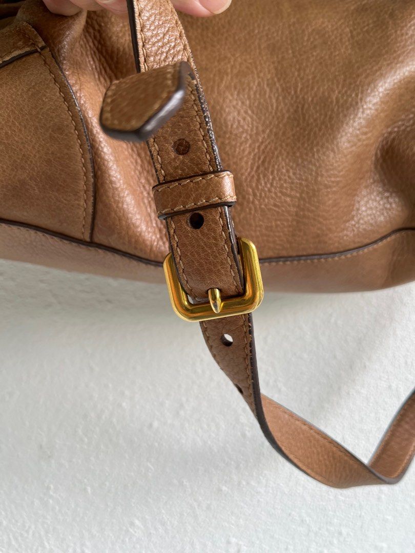 Prada Cervo Antik shoulder bag with sling, Women's Fashion, Bags ...