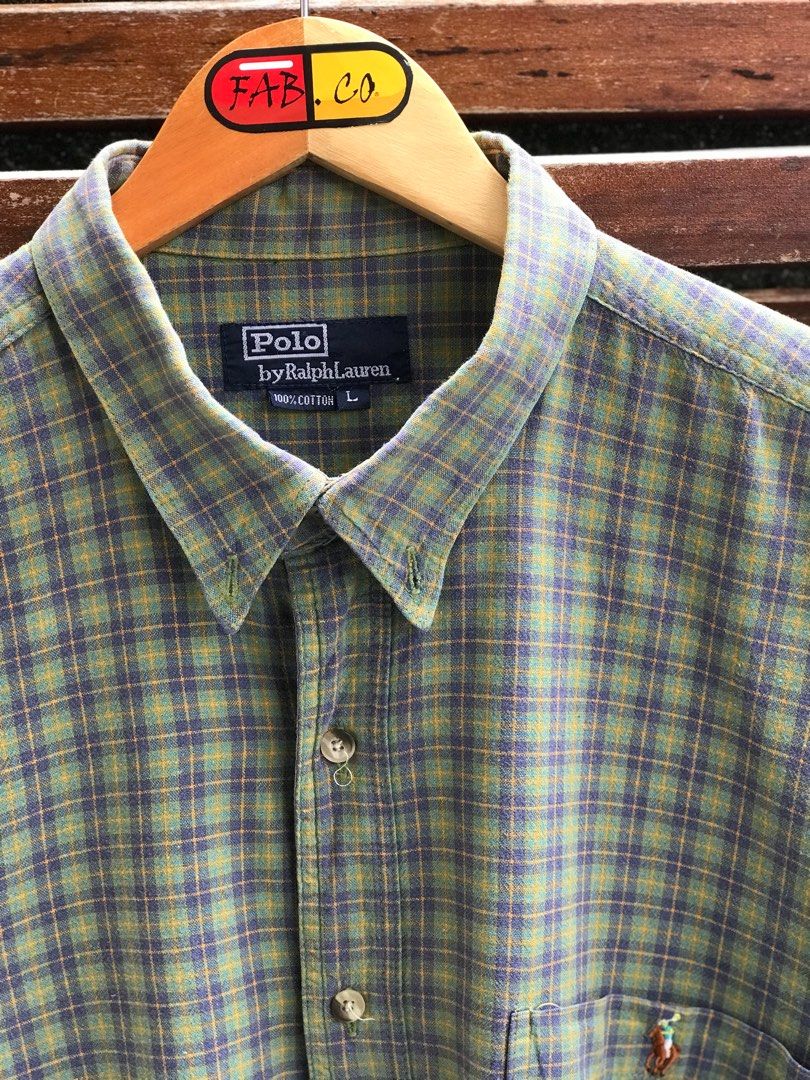 PRL Button Up Shirt, Men's Fashion, Tops & Sets, Formal Shirts on Carousell
