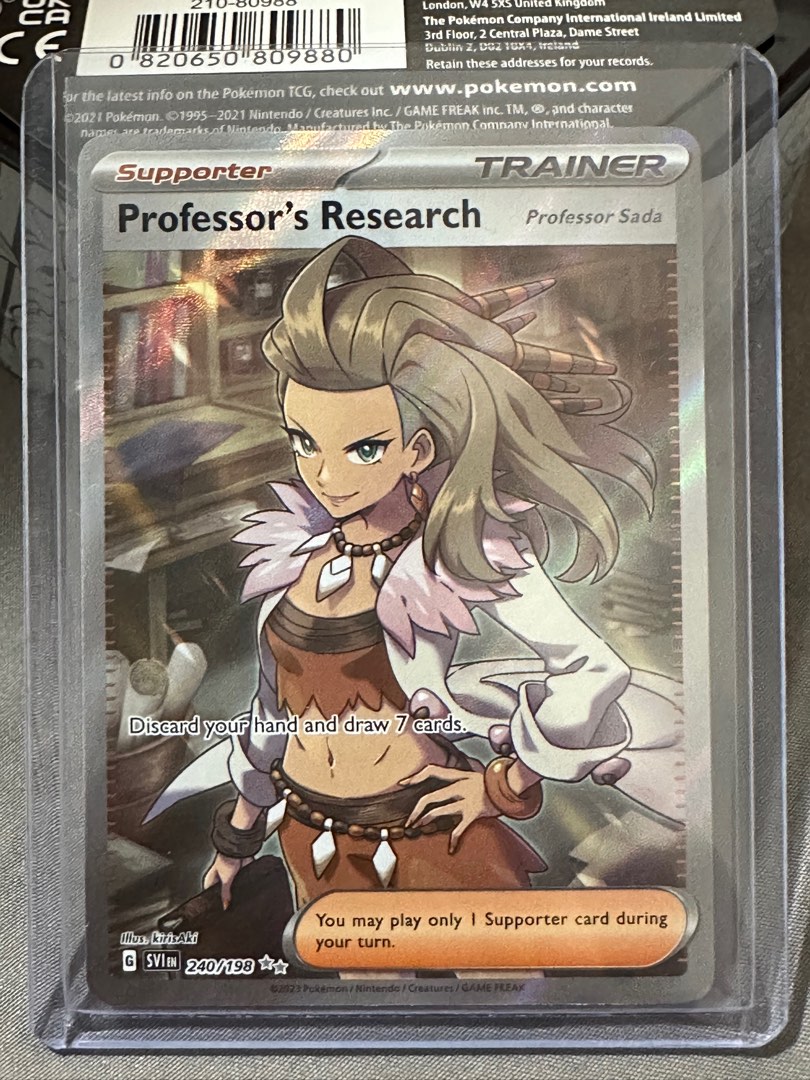 Professor Sada (Full Art Secret Rare), Hobbies & Toys, Memorabilia ...