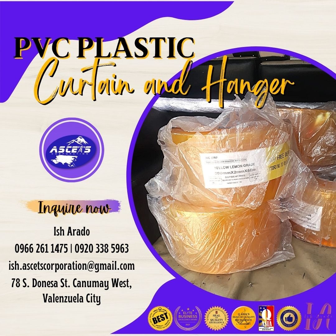 pvc curtain roll and hanger, Furniture & Home Living, Home Decor ...