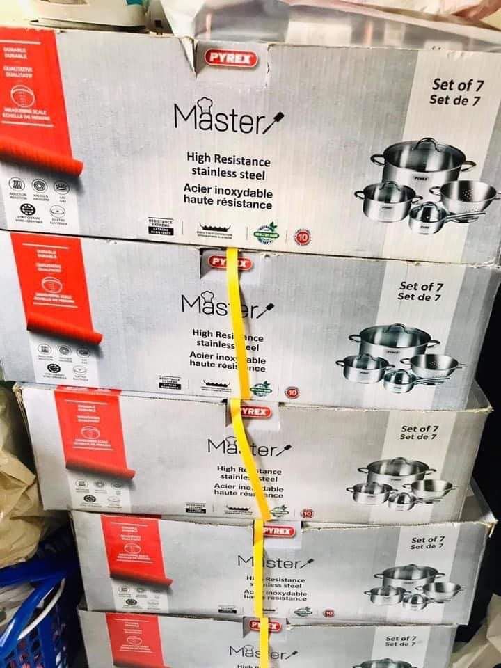 Pyrex Master High Resistance Stainless Steel Cookware (set of 7 ...