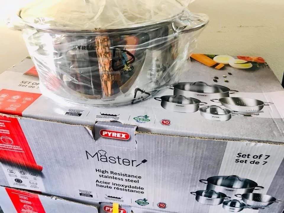 Pyrex Master High Resistance Stainless Steel Cookware (set of 7 ...