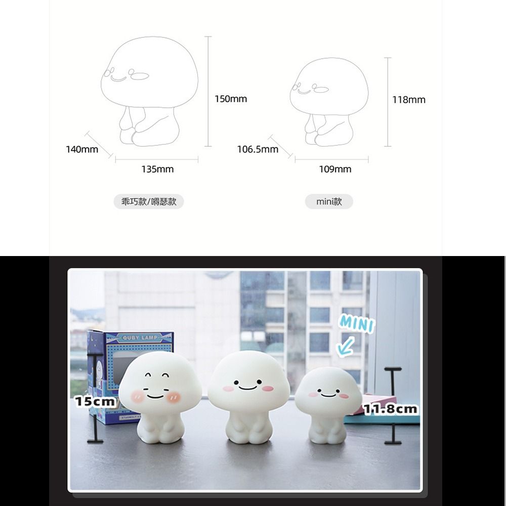 Quby Lamp Cute Bear Clever Baby Night Sleep Light Lampu Patung TikTOK ...