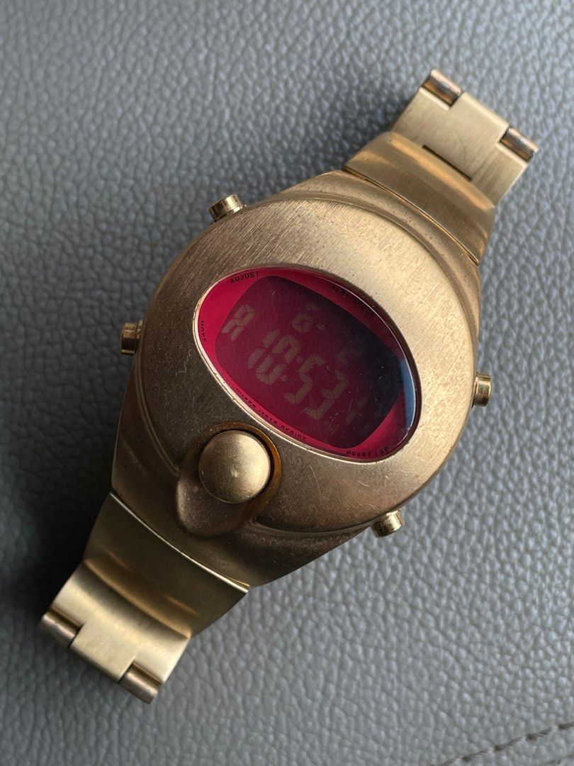 Rare Alba Spoon Ingot Digital Red/Gold, Men's Fashion, Watches ...