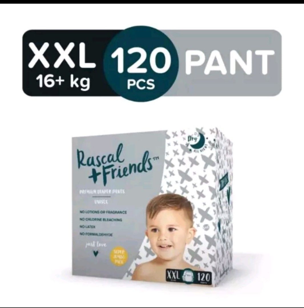 Rascal & Friends Diapers Pants XXL (1 carton=3 packs), Babies & Kids ...