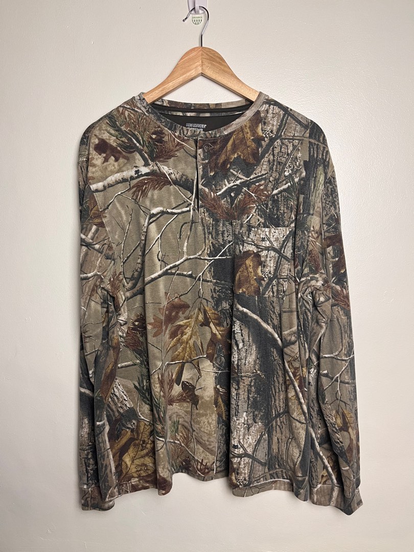 Realtree Pocket Long Sleeve, Men's Fashion, Tops & Sets, Tshirts & Polo ...