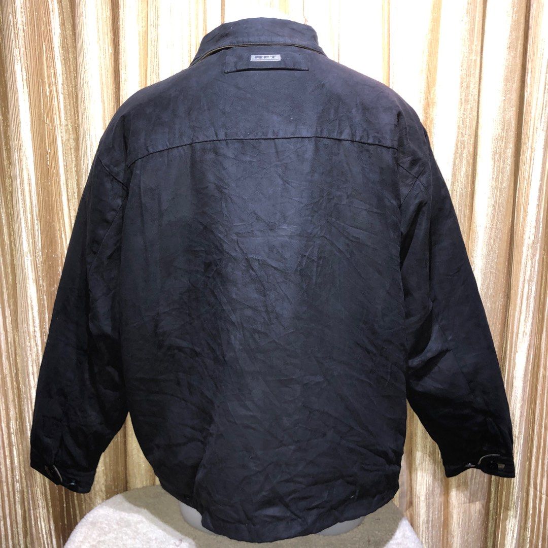 RFT RAINFOREST MEN’S FULLZIP HARRINGTON SOFT GAMUZA JACKET BLACK ...