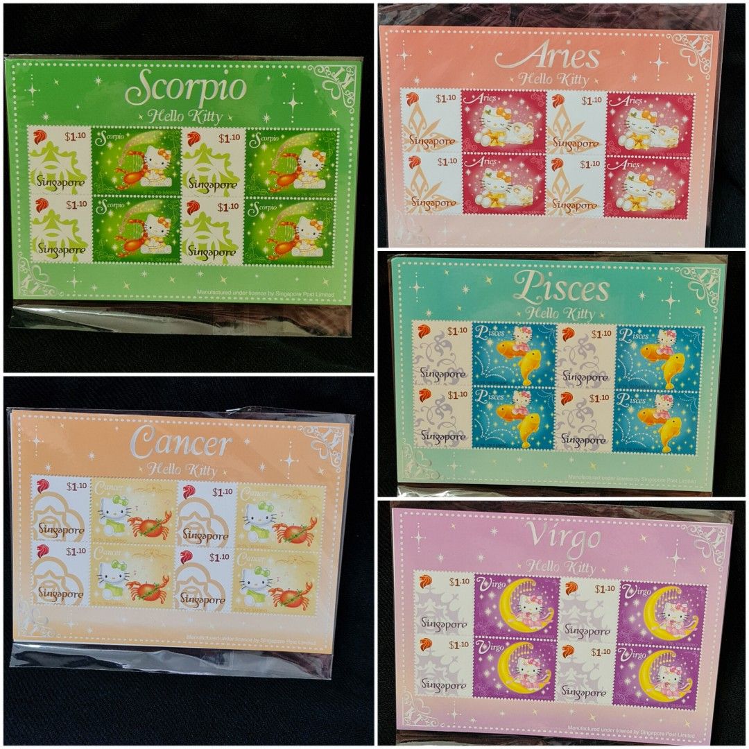 Sanrio Hello Kitty Horoscope Limited Edition Collectible Postage ...