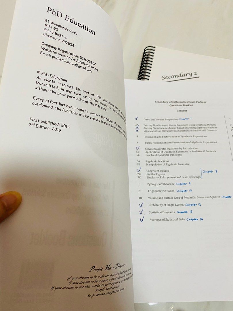 Sec 2 Maths Exam package by PhD Edu, Hobbies & Toys, Books & Magazines, Assessment Books on ...