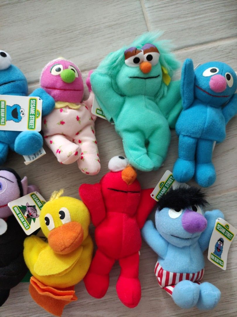 Sesame Street mini bean pals 1999 collection, Hobbies & Toys, Toys ...