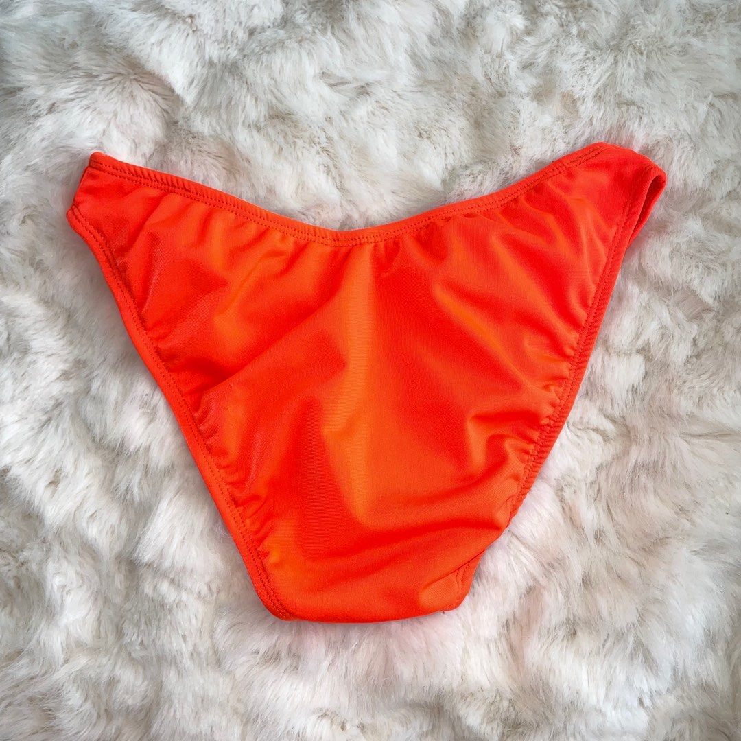 Sew Local Neon Orange Bikini Swimsuit On Carousell