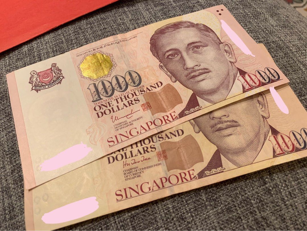 SGD1000 Note, Hobbies & Toys, Memorabilia & Collectibles, Currency on ...