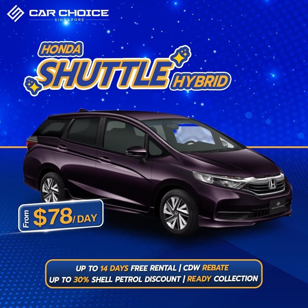 SHUTTLE HYBRID (PHV & PERSONAL), Cars, Car Rental on Carousell