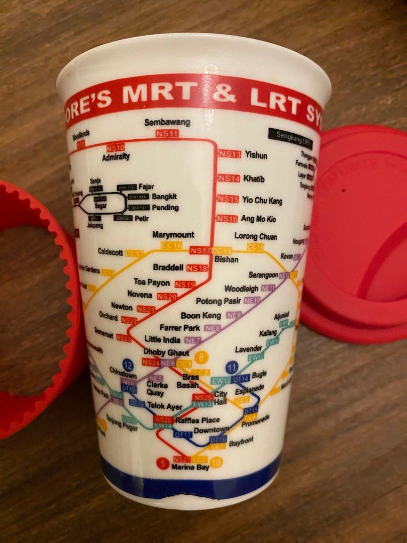 Singapore MRT Map Mug, Furniture & Home Living, Kitchenware & Tableware ...