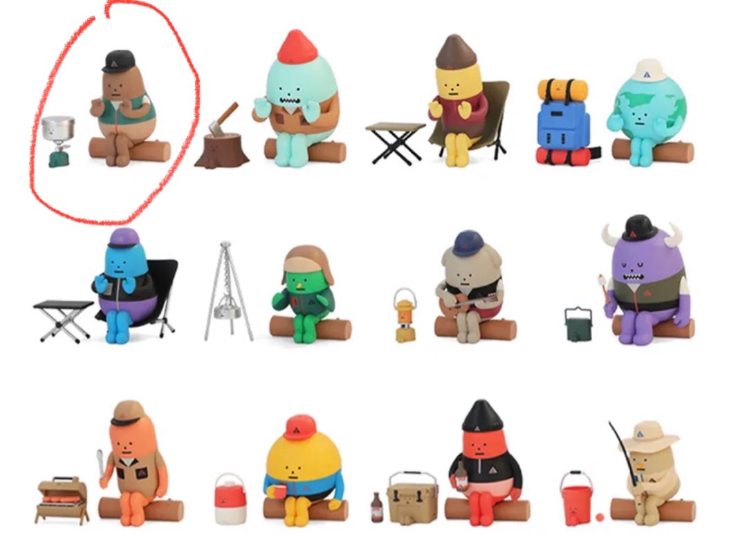 SML Sticky Monster Lab Camping Series 露營 盲盒, 興趣及遊戲, 玩具 & 遊戲類 - Carousell