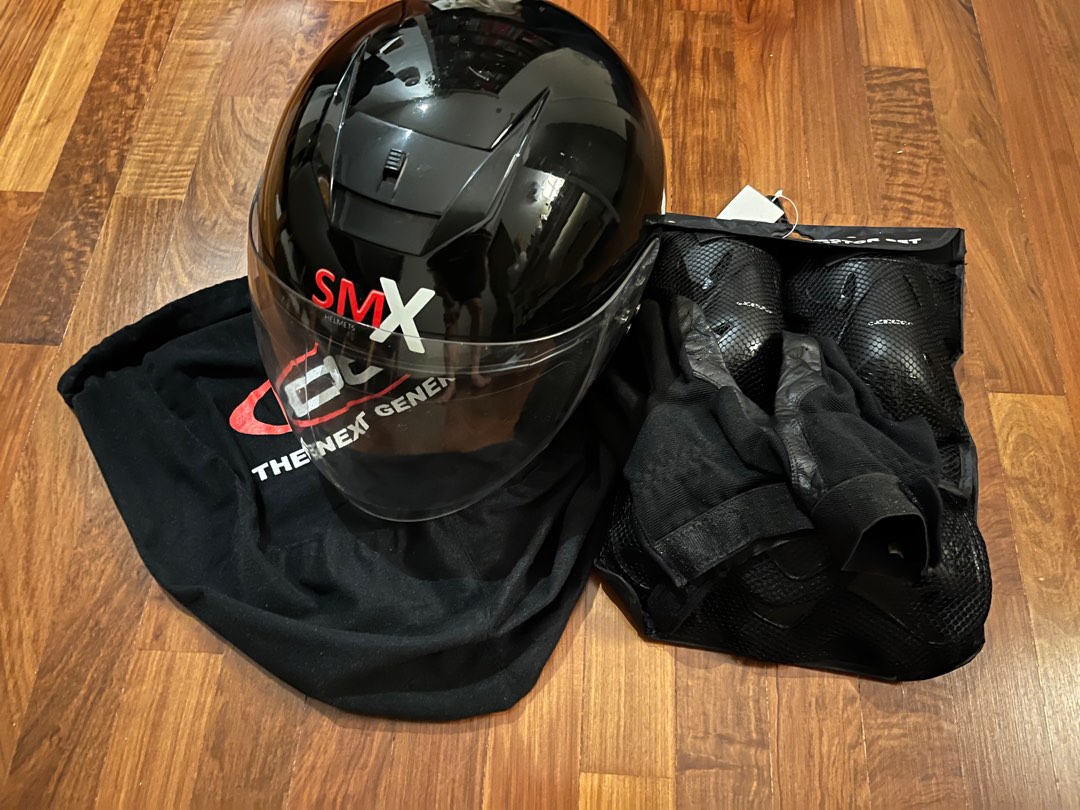 SmX helmet XL (61-62cm) - class 2B starter kit, Motorcycles, Motorcycle ...
