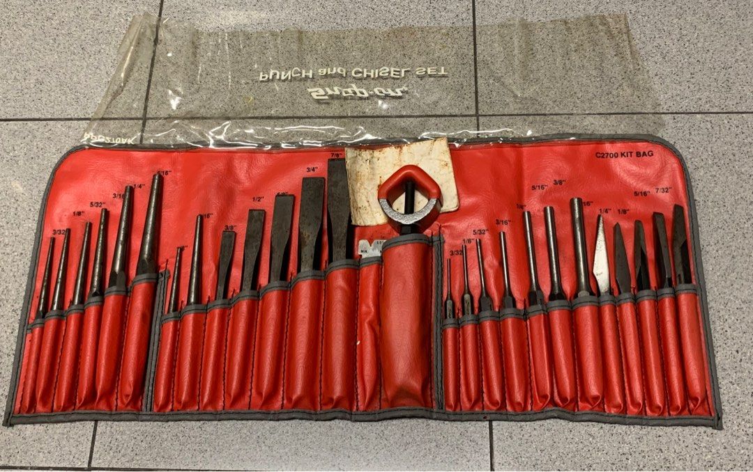 Snap On C2700 PPC270AK 27-piece Punch and Chisel Set, Furniture & Home Living, Home Improvement ...
