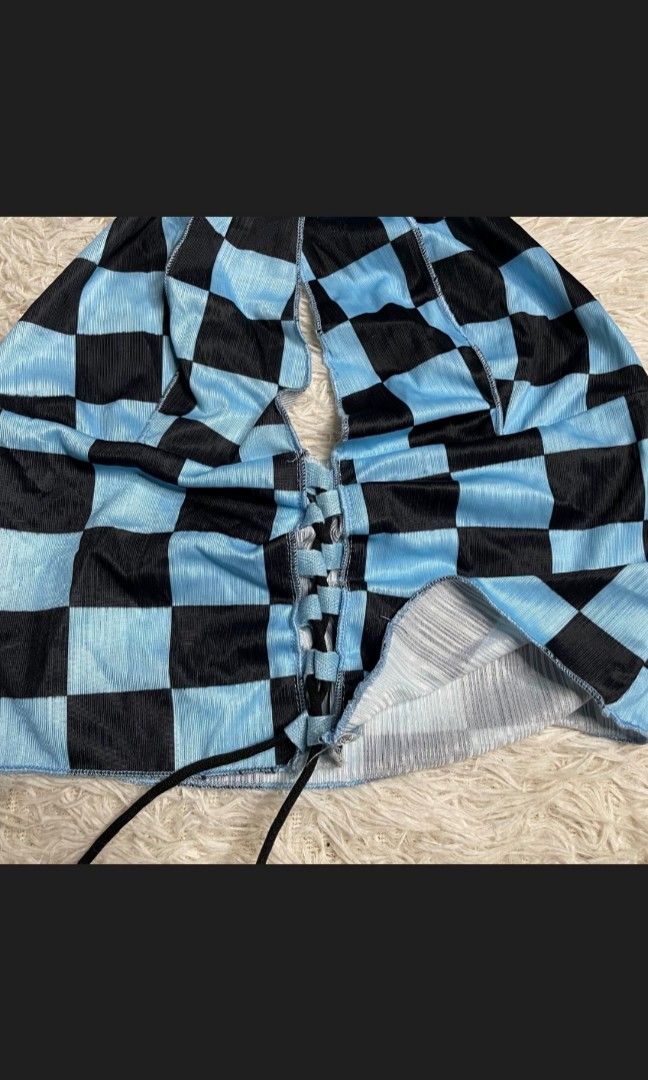 SOLADO HALTER CYBERPUNK COSPLAY Y2K RARE CROP TOP LACE UP FRONT, Women ...