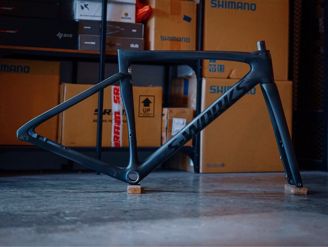 Specialized S-Works SL7 size 49 frame only + aerofly ii - carbon green ...