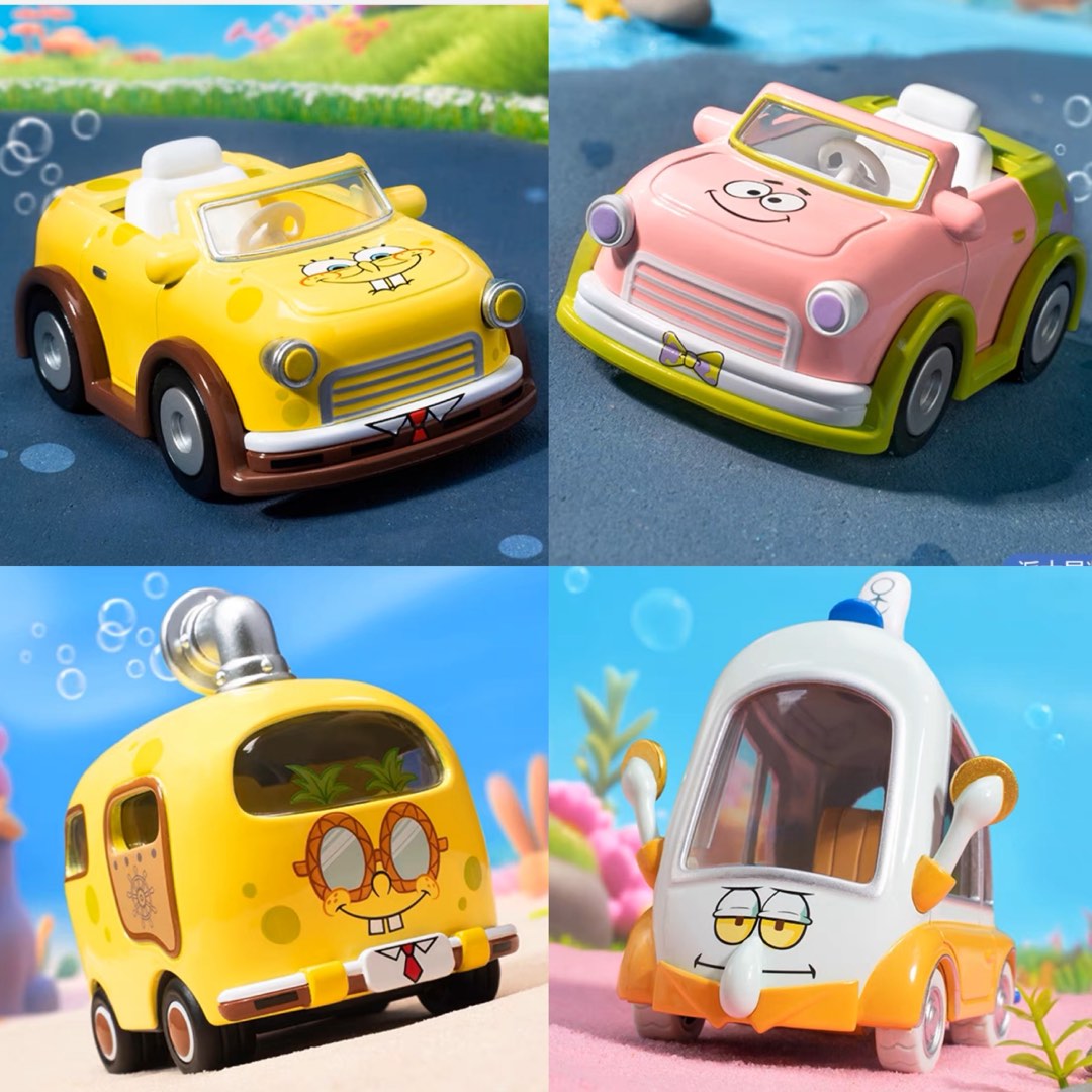 SPONGEBOB SQUAREPANTS POPCAR sightseeing car POPMART / FULL SET ...