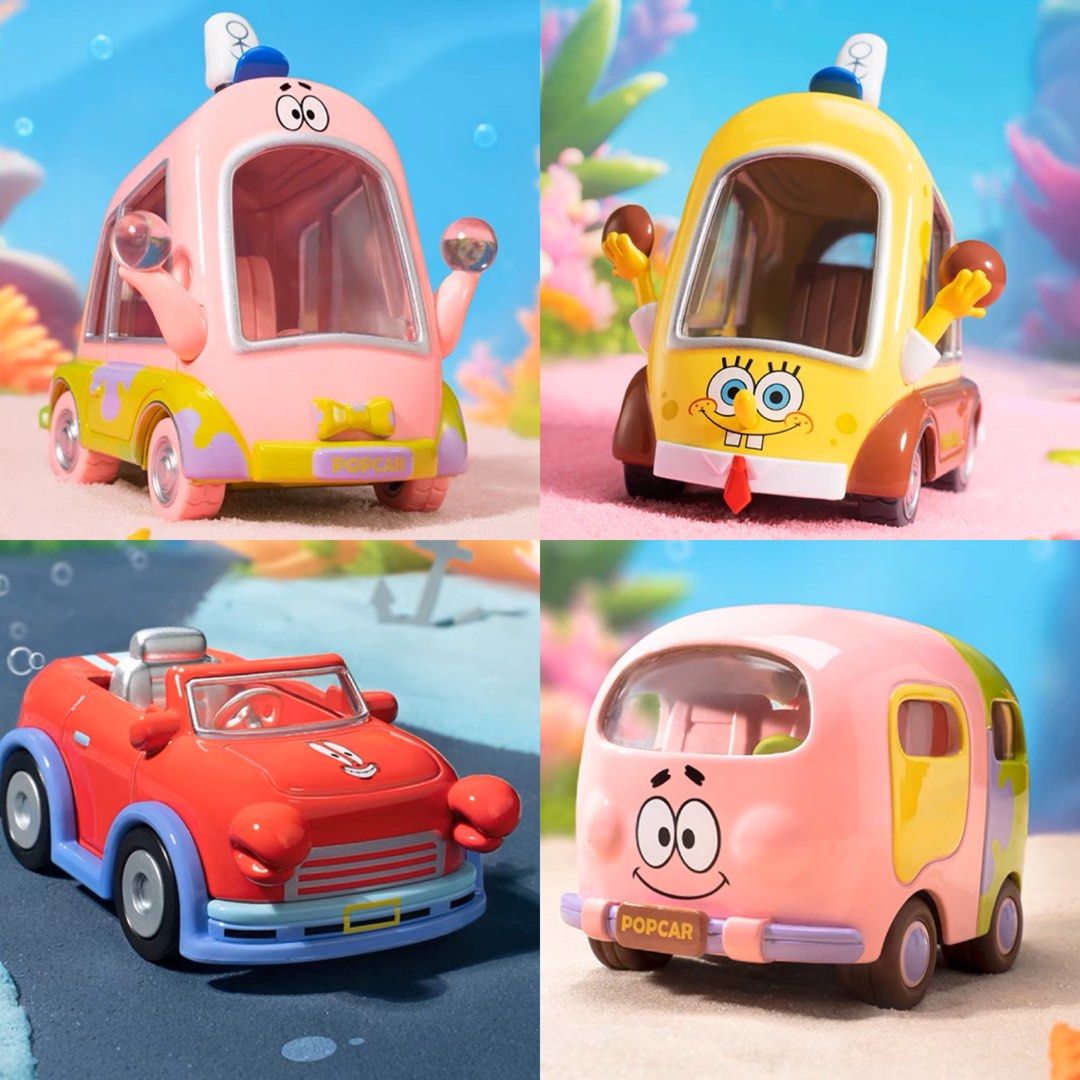 SPONGEBOB SQUAREPANTS POPCAR sightseeing car POPMART / FULL SET ...