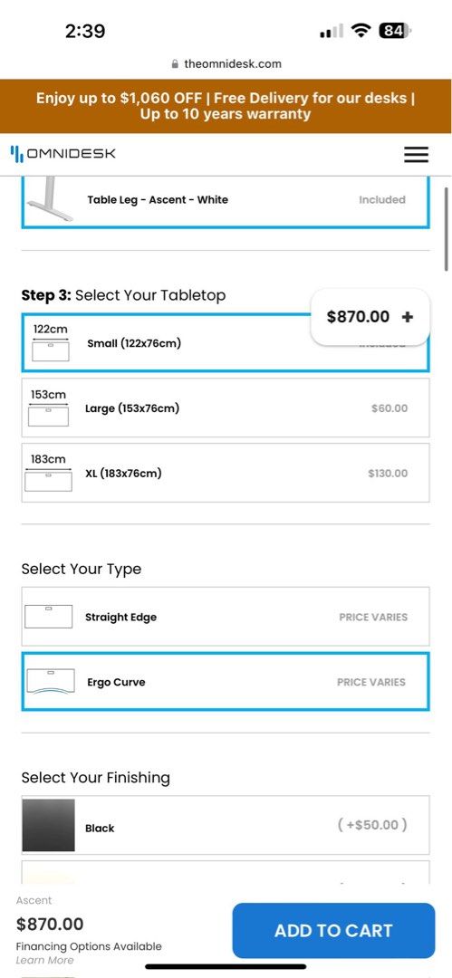 [STEAL] OMNIDESK White Table, Furniture & Home Living, Furniture ...