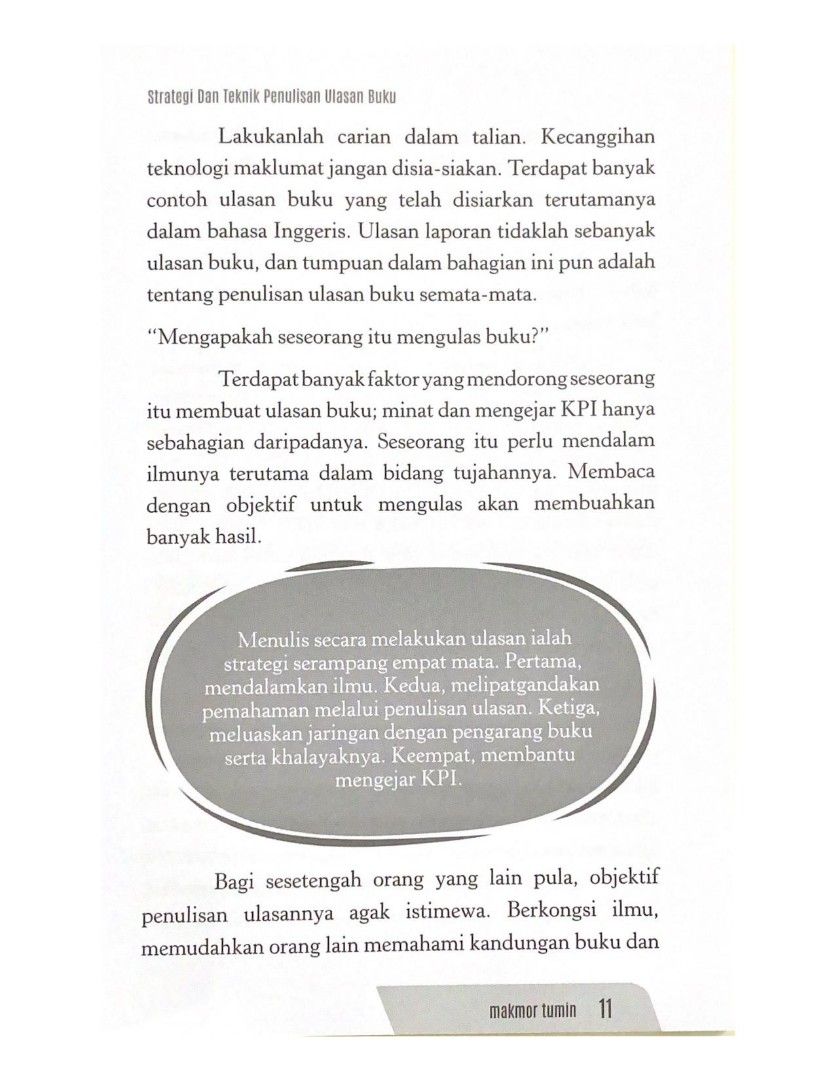 STRATEGI DAN TEKNIK PENULISAN ULASAN BUKU, Hobbies & Toys, Books ... STRATEGI DAN TEKNIK PENULISAN ULASAN BUKU, Hobbies & Toys, Books ...
