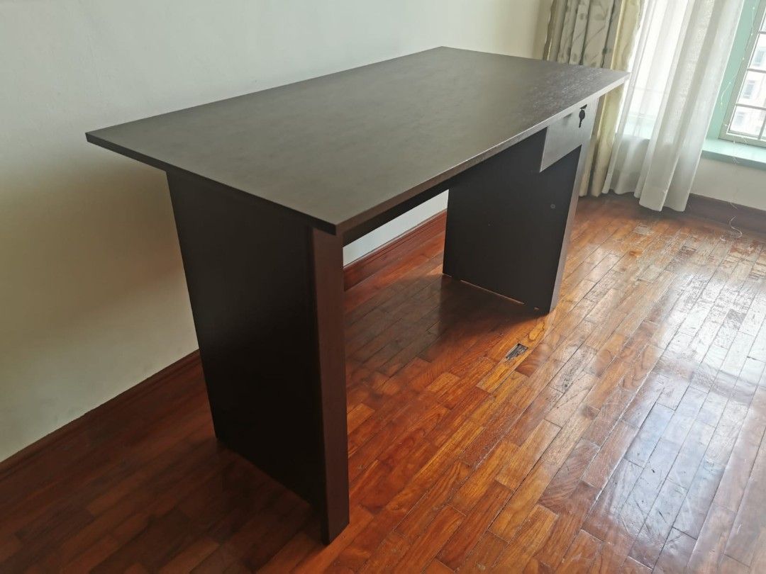 Study Table office long table work top brown wood great quality index ...