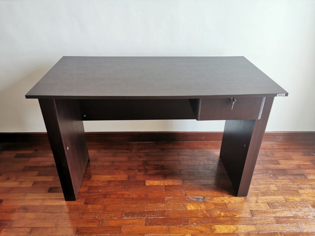 Study Table office long table work top brown wood great quality index ...