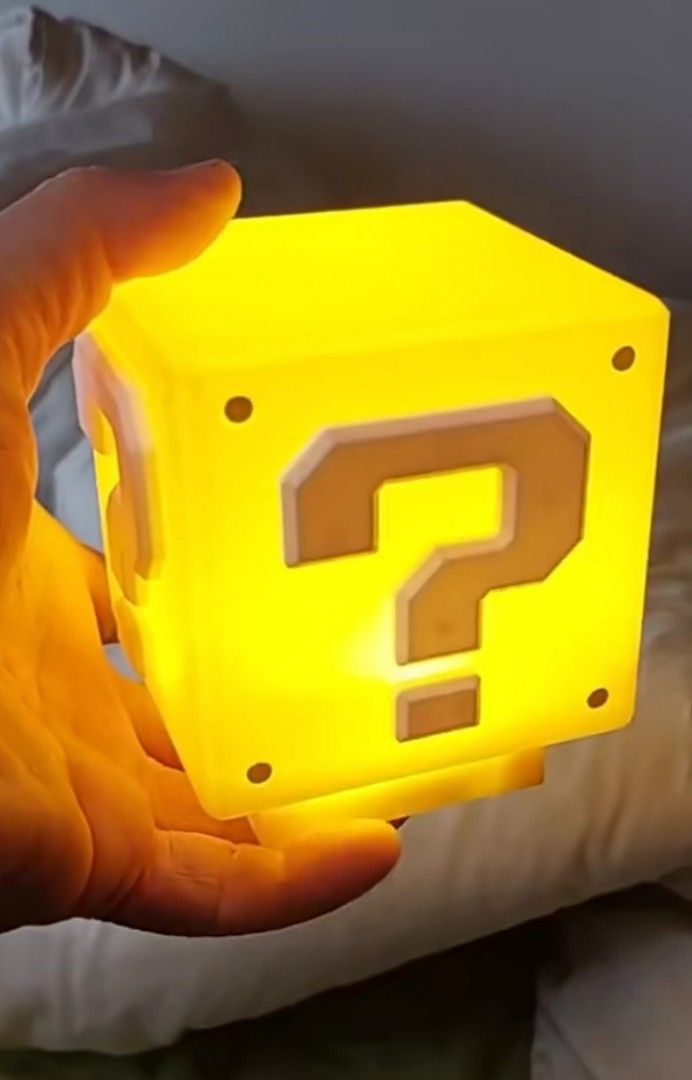 Super Mario question mark light, Hobbies & Toys, Memorabilia ...