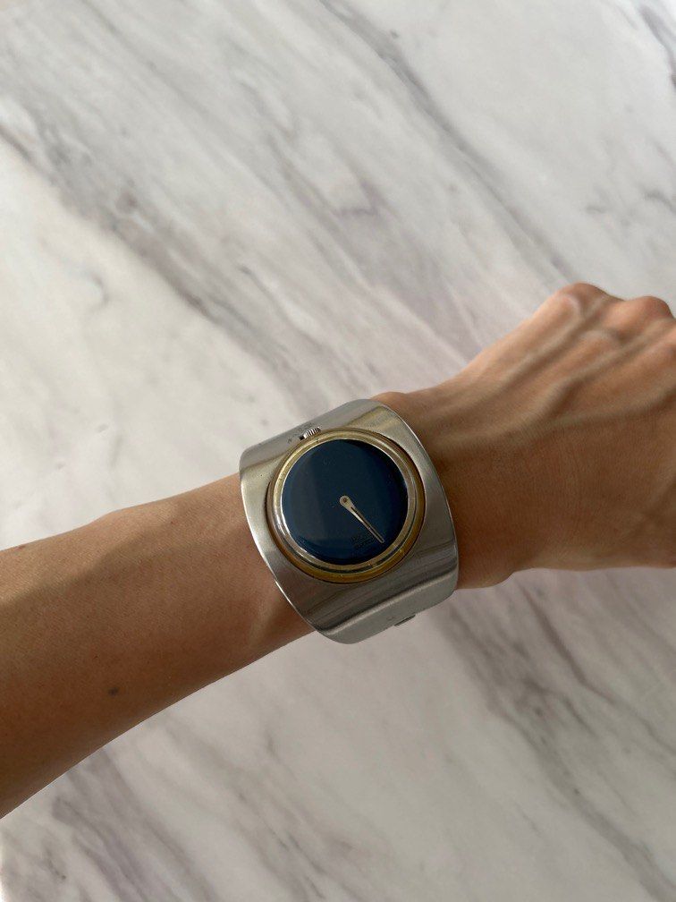 Swatch rare vintage bangle watch - pmk 129, Women's Fashion, Watches ...