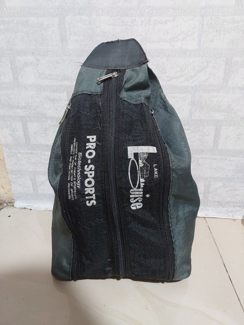 Tas Ransel Nilon PRO SPORT Backpack segitiga triangle, Fesyen Pria, Tas ...