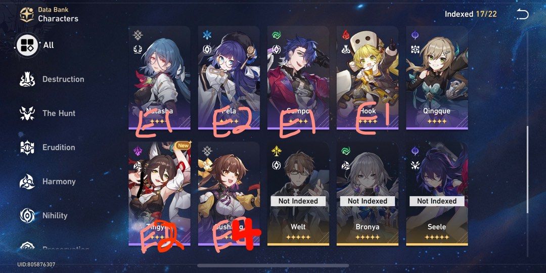 TB 52 Honkai Star Rail E2 Jing Yuan, E1 Himiko, Clara, Bailu F2P ...